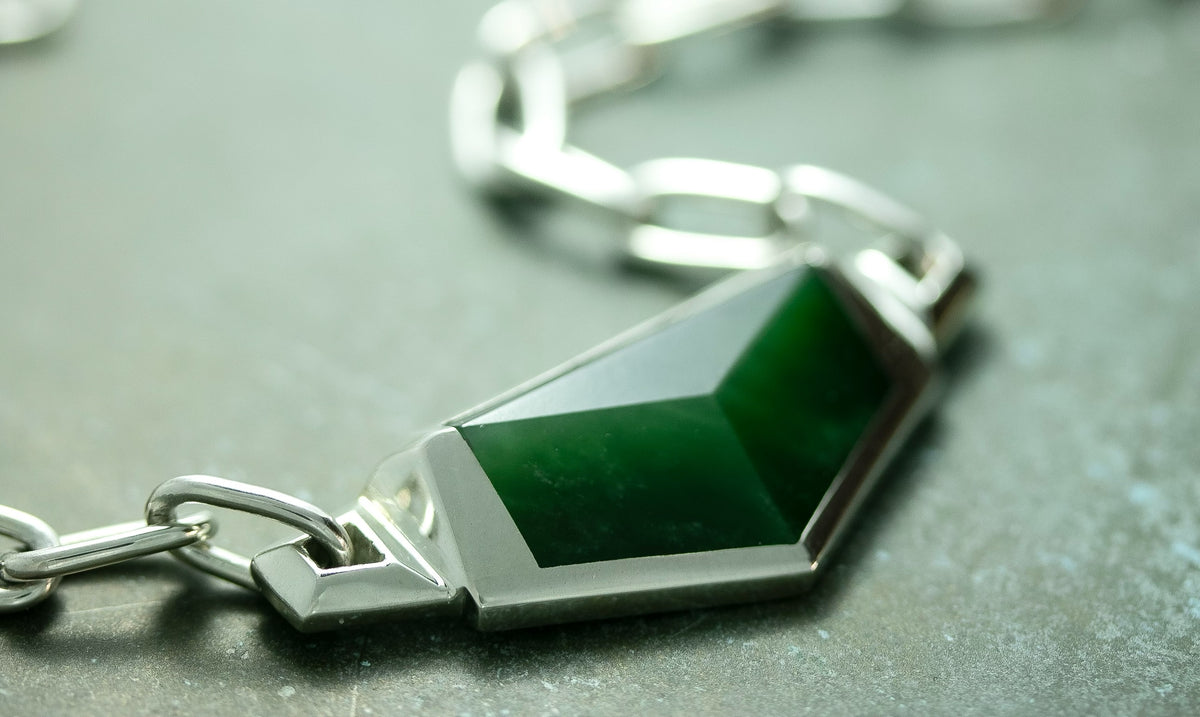 Pounamu, NZ Greenstone, Gold Pendant – Showoff New Zealand